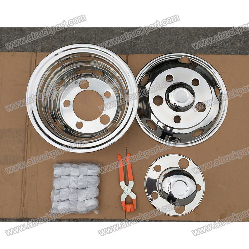 Chrome Wheel Cover 16inch 5holes PCD205mm For HINO ISUZU FUSO NISSAN UD Truck