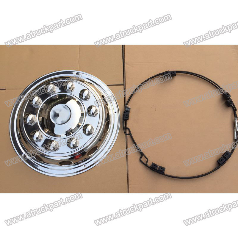 Chrome Wheel Cover 22.5inch 10holes PCD285.75/335mm For HINO ISUZU FUSO NISSAN UD Truck
